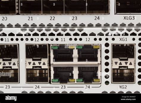 Detail Of Fiber Optic Gigabit Ethernet Switch With SFP Module Slot And UTP Category 5 Connectors