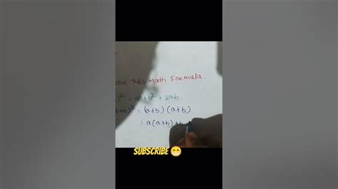 A B 2 A2 B2 2ab Youtube