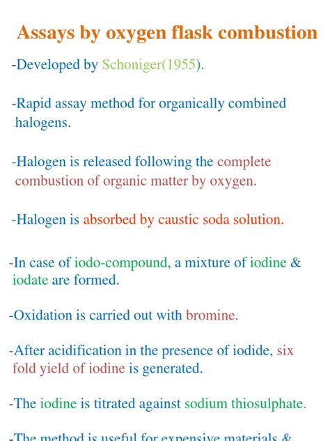 PDF Pharmacopoeial Assays For Quality Oxygen Flask Method DOKUMEN TIPS