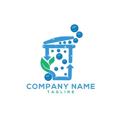Trash Bin Cleaning Logo Design 29444604 Vector Art At Vecteezy