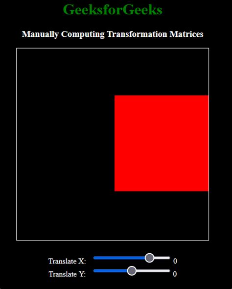 How To Use Matrices For Transformations In Webgl Geeksforgeeks