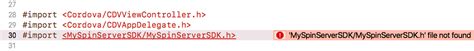 Ios Error When Trying To Import External Framework To Xcode 9 Stack