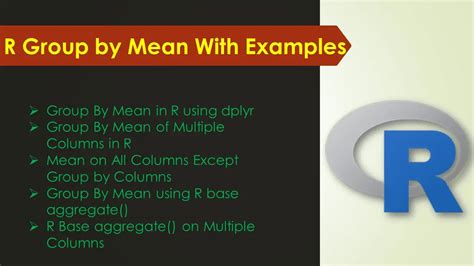 R Group By Mean With Examples Spark By Examples