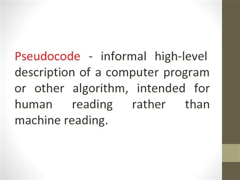 Pseudocode