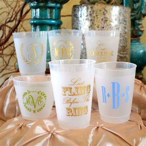 Personalized Frosted Shatterproof Party Cups Customizable Etsy