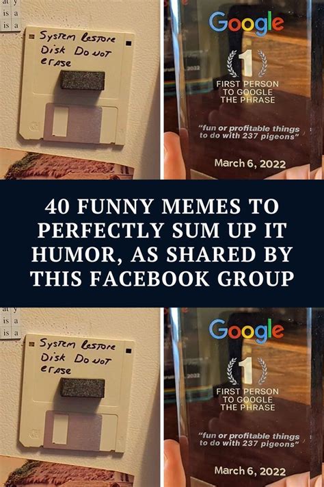 40 Funny Memes To Perfectly Sum Up It Humor As Shared By This Facebook