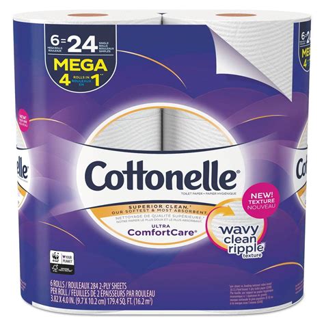 Cottonelle Ultra Comfortcare Toilet Paper Septic Safe 2 Ply 284