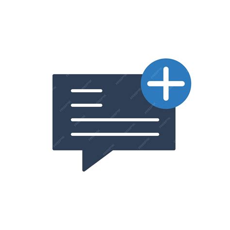 premium vector plus icon inside message icon plus sign and messaging