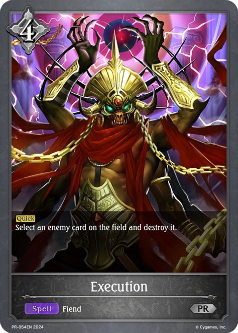 Execution Shadowverse Evolve Promo Cards Shadowverse Evolve