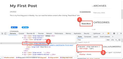 How To Add And Customize Read More Break In Weebly Blog Webnots