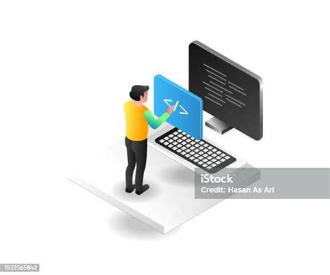 Ilustrasi Konsep Isometrik Pemrograman Pengembang Ilustrasi Stok Unduh Gambar Sekarang