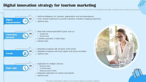 Digital Innovation Strategy For Tourism Marketing Ppt Slide