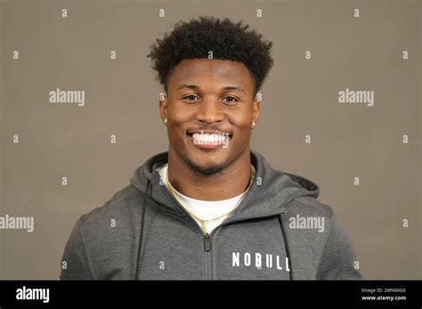 Virginia Wide Receiver Malik Washington Poses For A Portrait At The NFL