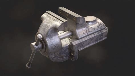 Gressel Vise Lowpoly Pbr R3dmodeling