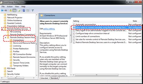 how to enable remote desktop on windows 7 through group policy