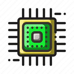 Computer Electronics Hardware Processor Science Icon Download On Iconfinder