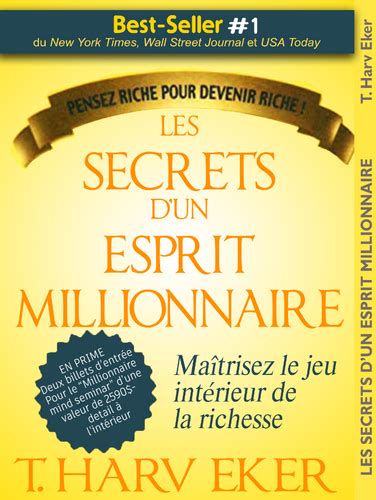 Les Secrets Dun Esprit Millionnaire De T Harv Eker Argenlivre