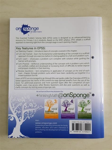P6 Thinkingmath Onsponge Essential Problem Solving Skills Hobbies
