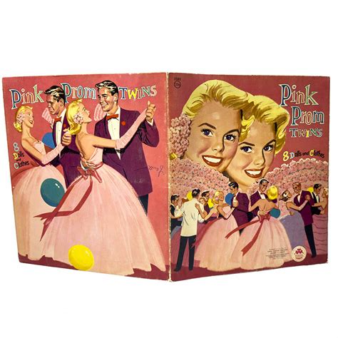 Doll Pink Prom Twins Paper Dolls Reuzeit Emporium