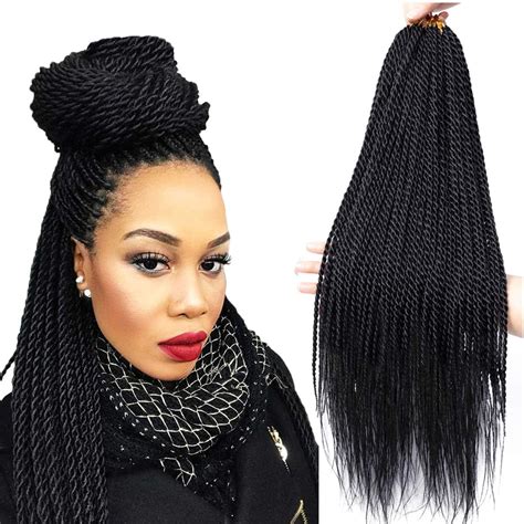 Morica Senegalese Twist Crochet Hair 8 Packs 26 Inch Crochet Hair For