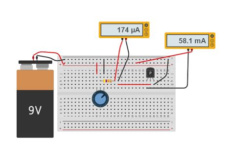 Circuit Design Teste Transistor Pnp Tinkercad