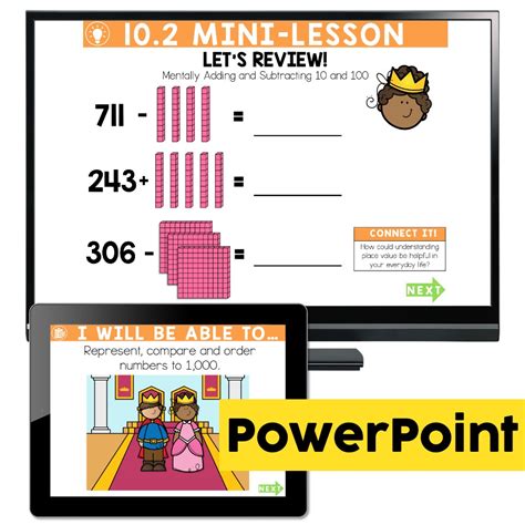 Lucky To Learn Math Lesson 102 Place Value Review Teaching Slides Powerpoint Lucky