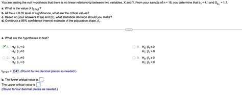 Solved You Are Testing The Null Hypothesis That There Is No Chegg