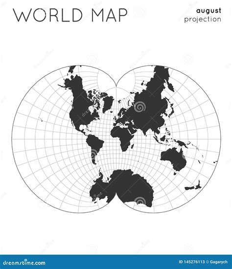 World Map Stock Vector Illustration Of Concept Gray 145276113