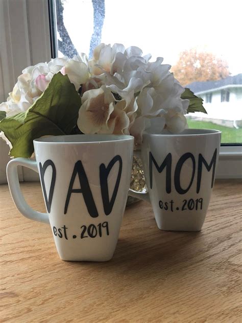 Mom And Dad Mugs New Mom Mug New Dad Mug Mug For New Etsy
