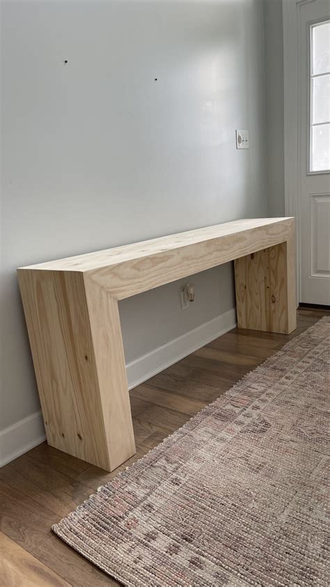 diy console table tutorial a finished house