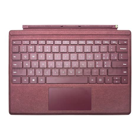 Microsoft Surface Pro 6 5 4 3 Signature Type Cover Keyboard Burgundy Le3506