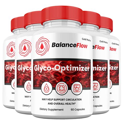 5 Pack Balance Flow Glyco Optimizer Capsules Glycogen Supplement