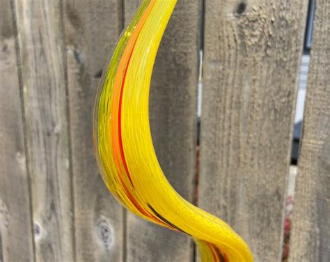 Hand Blown Glass Garden Art Glass Garden Stakes Etsy