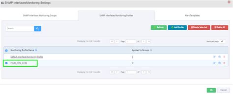 Creating New Interface Monitoring Groups And Profiles Network