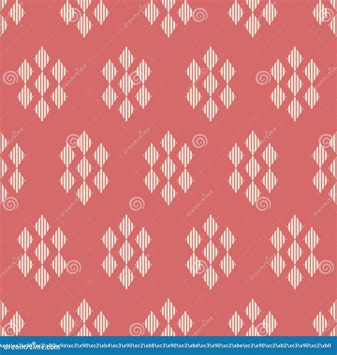 Seamless Geometric Pattern With Rhombus Stock Vector Illustration Of