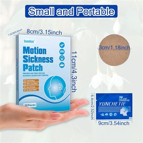 Quelless Motion Sickness Patches 36 Count Sea Sickness Patches For