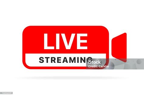 라이브 스트리밍 아이콘입니다 라이브 스트림 아이콘 비디오 방송 아이콘입니다 Tv 뉴스 영화 쇼 웨비나에 대한 빨간색 라이브