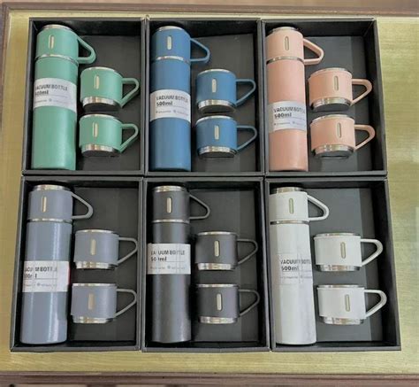 Three Piece Set Vacuum Flask 500ml 200 At Rs 200 Piece Water