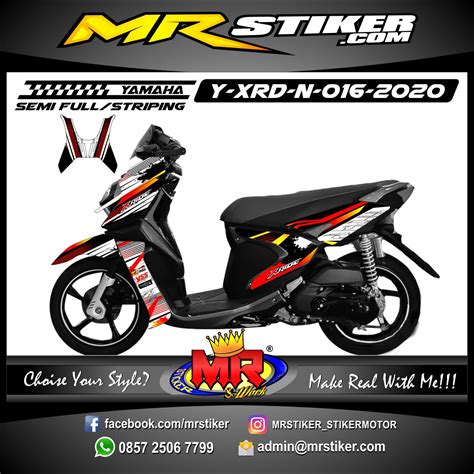 Stiker Motor Decal Yamaha NMAX New Red Jack Daniel S FULLBODY Stiker Motor Premium