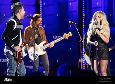 Matthew Ramsey And Geoff Sprung Of Old Dominion And Megan Moroney