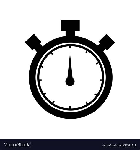Stopwatch Stop Watch Timer Logo Icon Design Vector Image