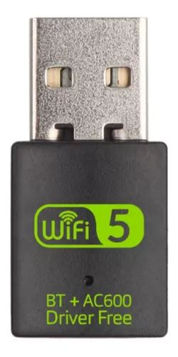 Adaptador Wifi Bluetooth Para Pc Usb 2x1 Receptor 600mb 5g