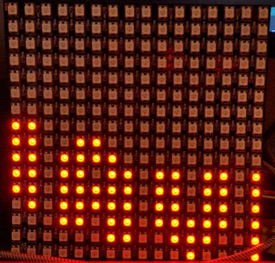 Demo Style Sine Scroller For Fastled Supported Led Matrix Leds And