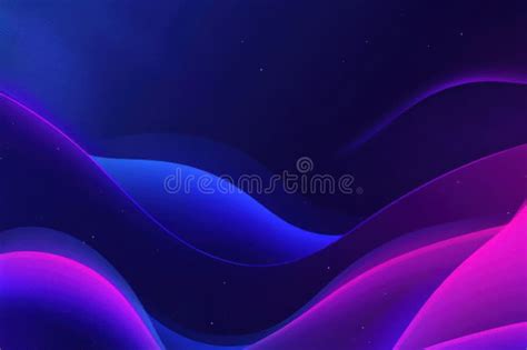 Abstract Waves Create A Stunning Gradient Background With Smooth And Flowing Lines Stock
