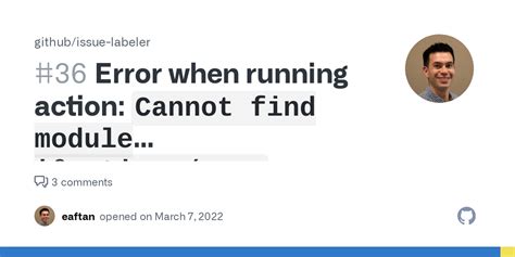error when running action `cannot find module actions core` · issue