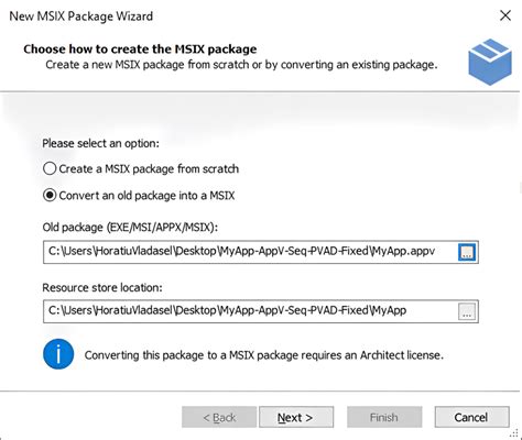 how to convert an app v 5 file to msix
