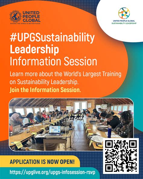 Applications For The 2024 Cohort Of United People Global Sustainability