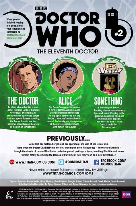Read Online Doctor Who The Eleventh Doctor Comic Issue 2