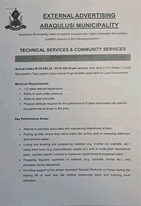 Nkuzi Ya Mananga On Linkedin Abaqulusi Local Municipality 📌general