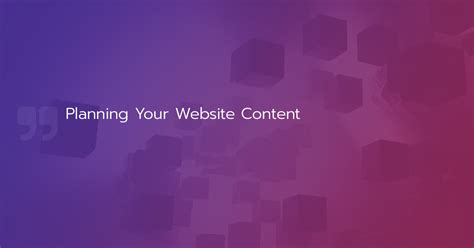 Planning Your Website Content NOYO Web Development Inc